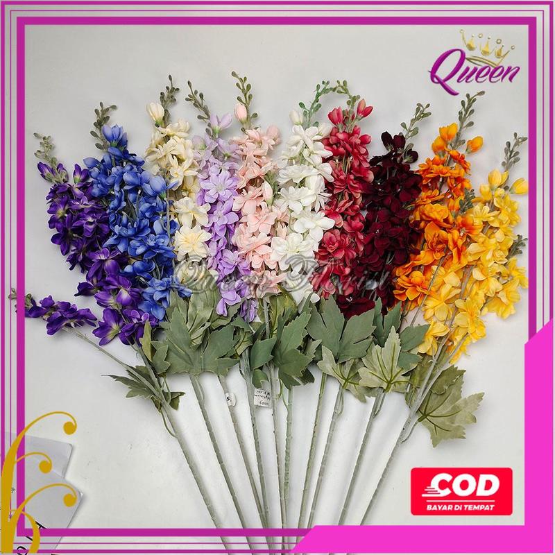 Bunga Delphinium Spring - Bunga Sedap Malam - bunga artificial - Shop ...