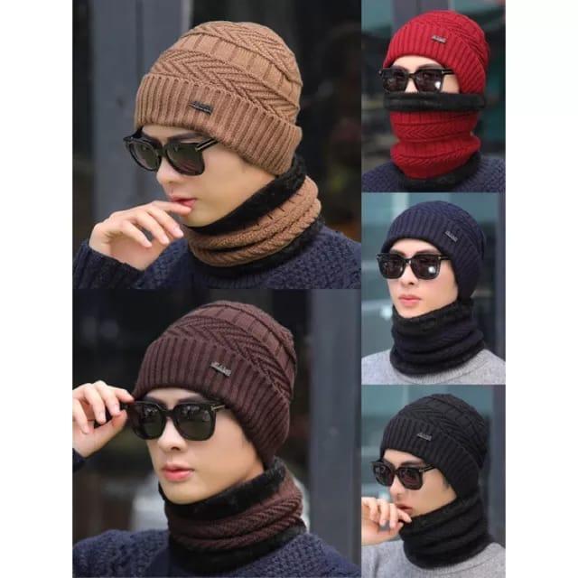 Topi Kupluk Rajut Bahan Tebal Halus Nyaman di pakai Model Korea - Shop ...