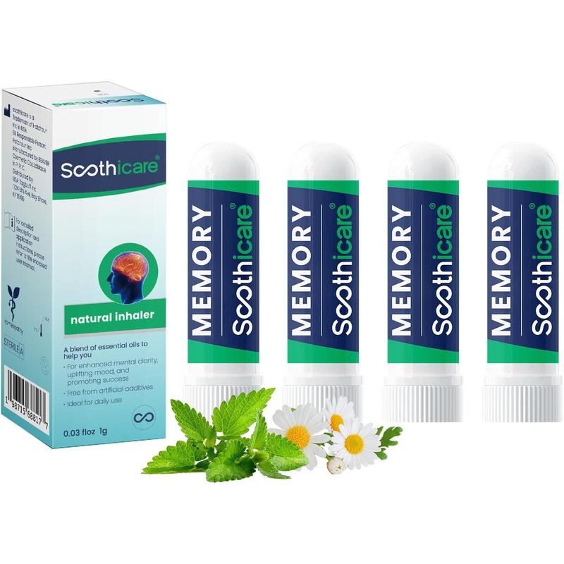 4 packs of nasal inhaler sticks - Natural menthol and eucalyptus ...