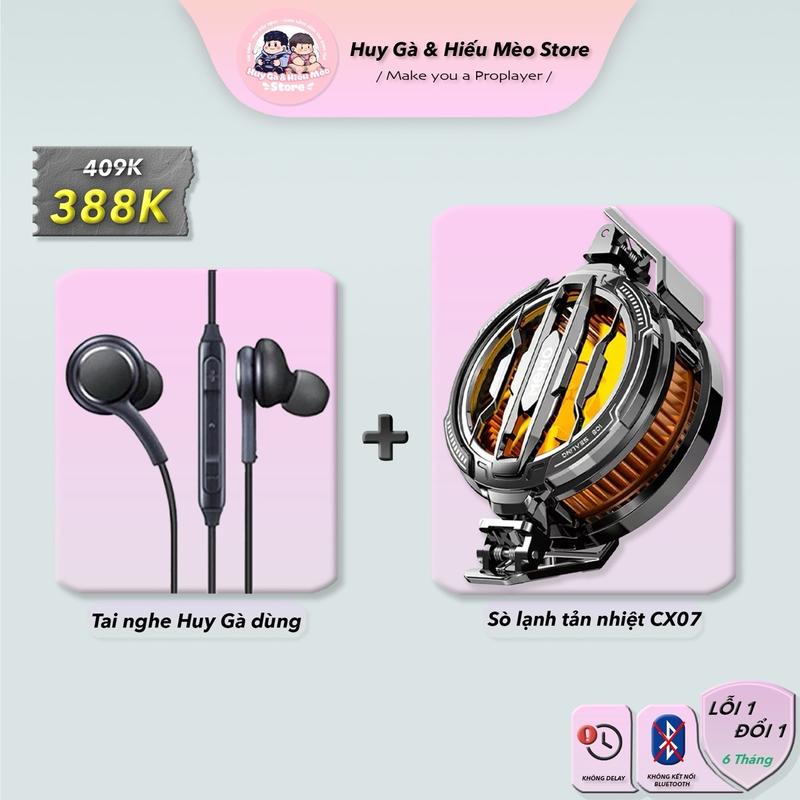 Combo 2 món gồm 1 tai nghe Huy Gà dùng + 1 sò lạnh tản nhiệt - TikTok ...