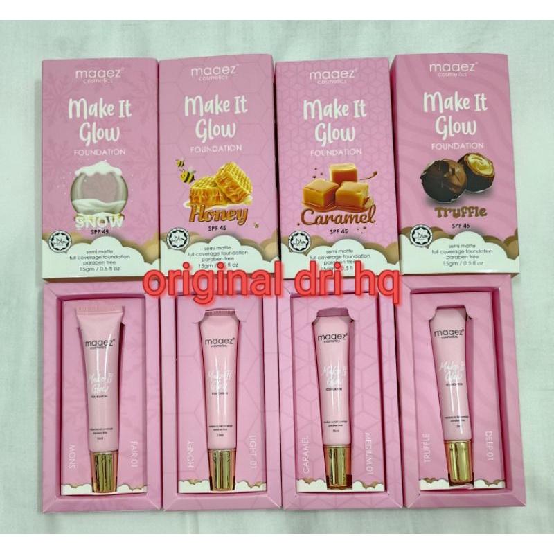 MAAEZ FOUNDATION 15ML maaez make it glow foundation - TikTok Shop Malaysia