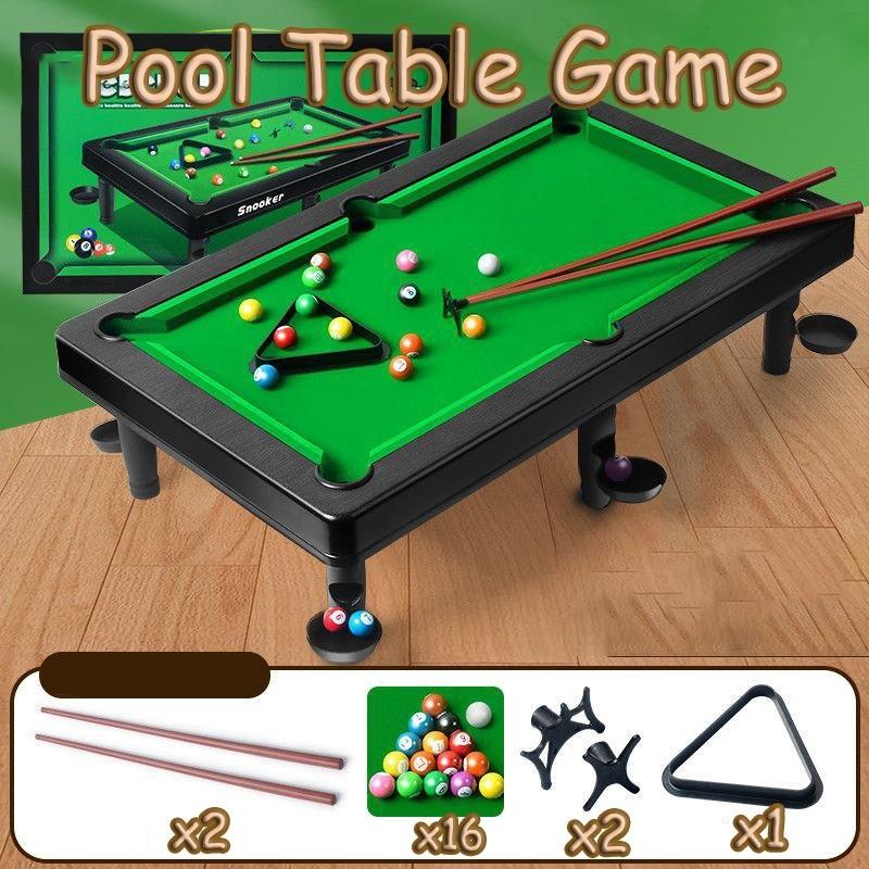Mini Snooker Table Set Family Mini Billiard Table Game Educational ...
