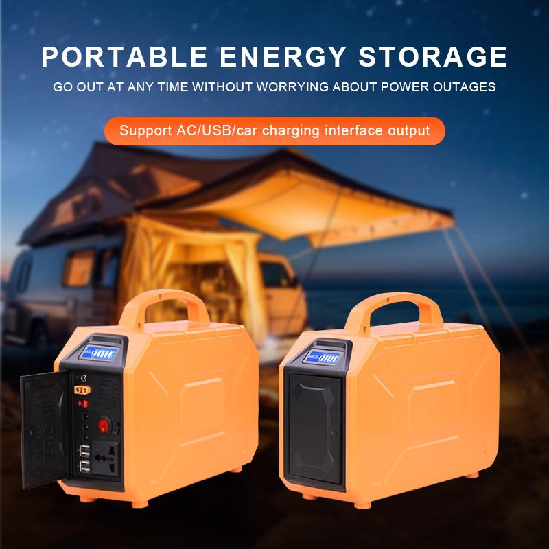 (home）Stesen Kuasa Solar Mudah Alih 220V 400W Pangkalan Kuasa Luar Asli ...