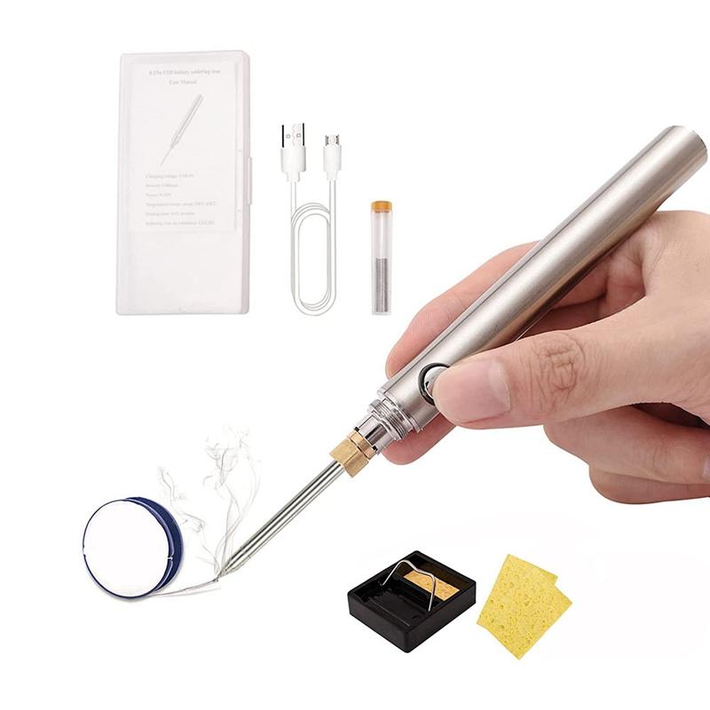 Set Besi Memateri Tanpa Kord, 5V 15W, USB, Bateri Boleh Dica - TikTok ...