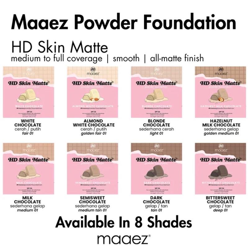 MAAEZ HD MATTE POWDER FOUNDATION - TikTok Shop Malaysia