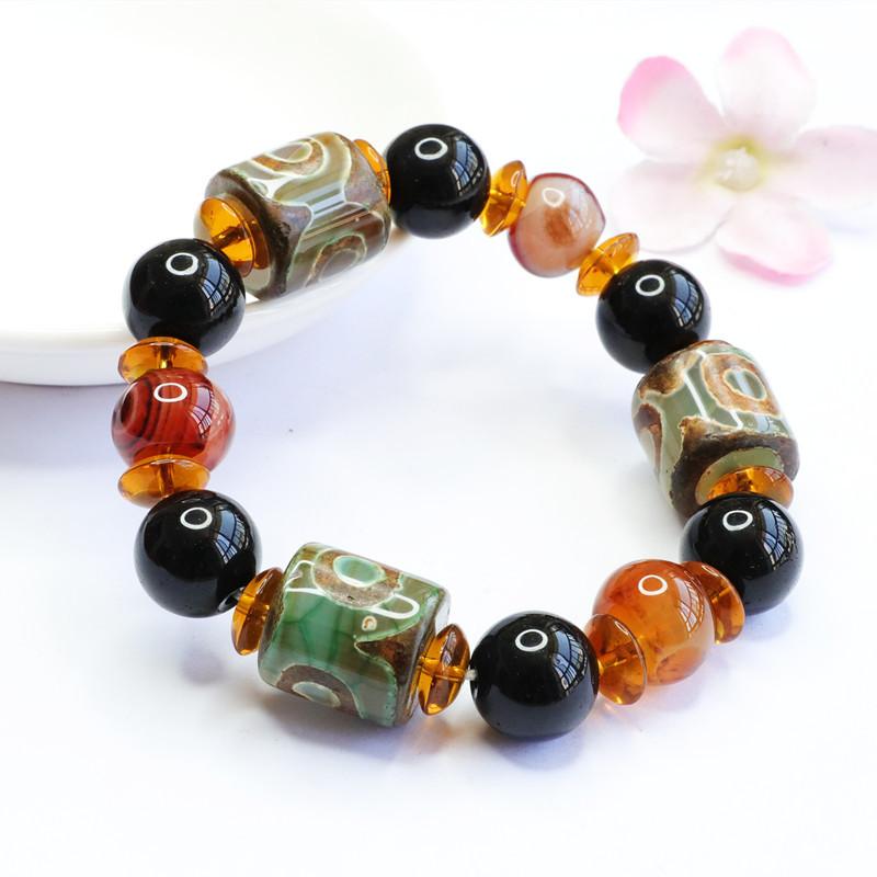 Yaoyu as Right as Rain Tibet Beads Red Agate Bracelet Chalcedony ...