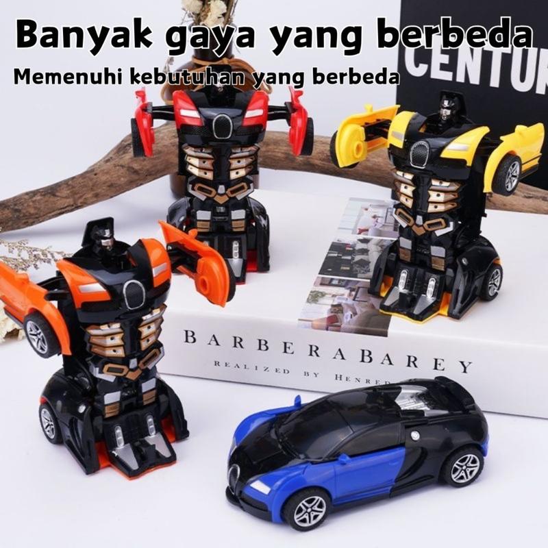 Robot Mainan Transformers 2-in-1 Anak - Mobil Robot Edukasi dengan ...