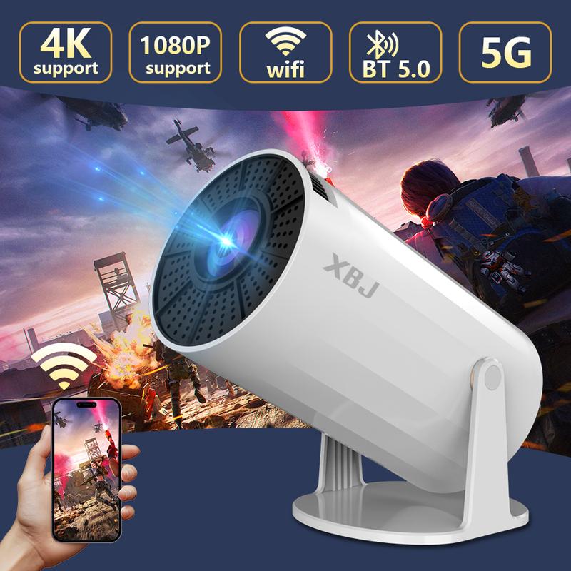 Projektor Mudah Alih, XBJ, 2.4G / 5G WiFi, LED HD 360 °, Skrin - TikTok ...