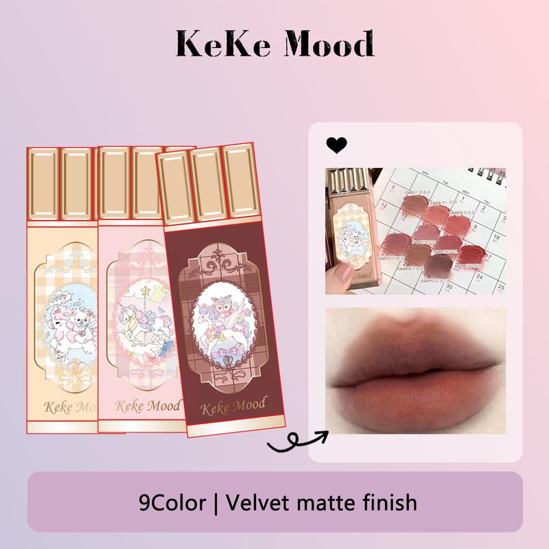 KeKeMood-618 Chocolate Lip Gloss Velvet Matte Lasting Not Easy - TikTok ...