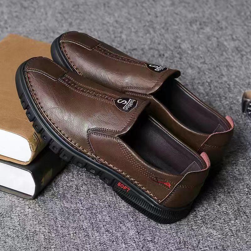 Kasut kulit gaya British untuk lelaki, pam kulit kasual, kasut - TikTok ...