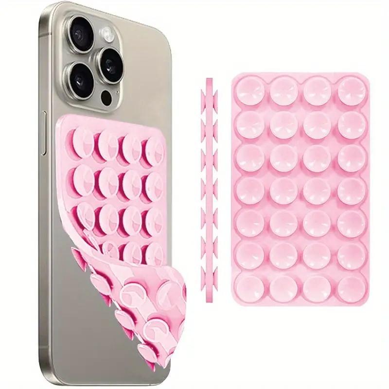 Double Sided Silicone Phone Sticky Grip, Suction Phone Case Mount ...