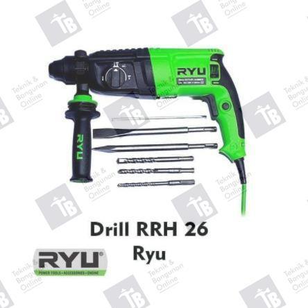 Jual RYU Mesin Bor Beton RRH 26 / Rotary Hammer SDS PLUS 3 mode Bobok ...
