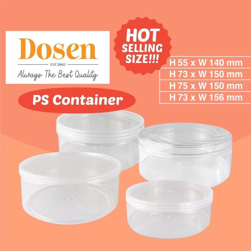 [PS Container] [Min Order 5pcs] PET jar bottle plastic container ...