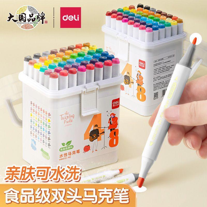 Berus Cat Deli, Gred Makanan, Pen Cat Air, Boleh Dicuci, 24 Warna ...