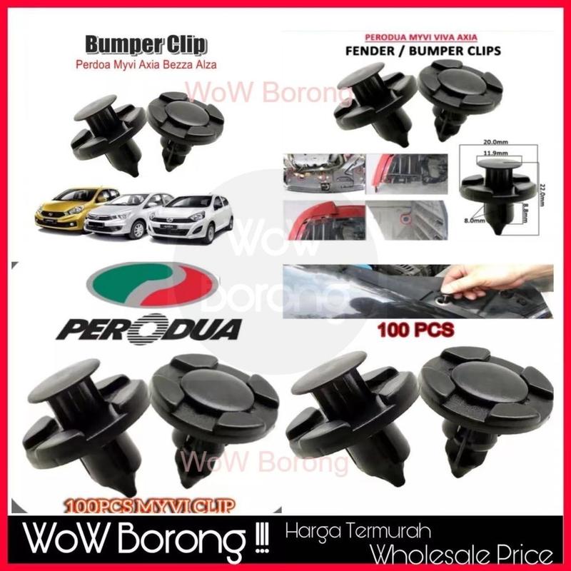 WW Perodua Myvi/Viva/Axia Fender Bumper Clip Myvi Clip - TikTok Shop ...
