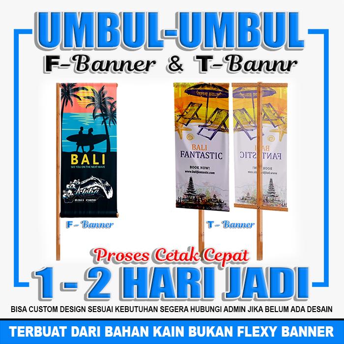 Jual Umbul Umbul T Banner / F Banner Kain Printing Custom Satuan Murah ...