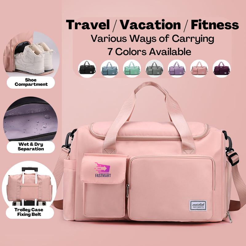 Large Capacity Travel Bag Sports Bag Yoga Gym Fitness Training Shoulder ...