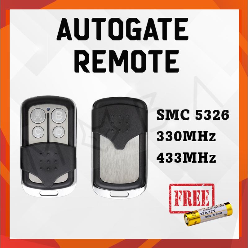 Autogate Remote Control 4-Button SMC5326 330MHz 433MHz Dial Code ...