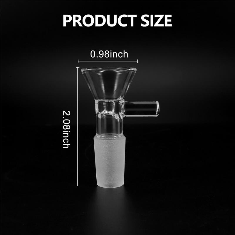 3 Pieces of Glass Funnel 14 mm Glass Funnel Adapter Manual Clear ...