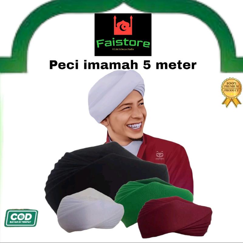 Peci Imamah panjang 5meter DEWASA Muslim - Shop | Tokopedia