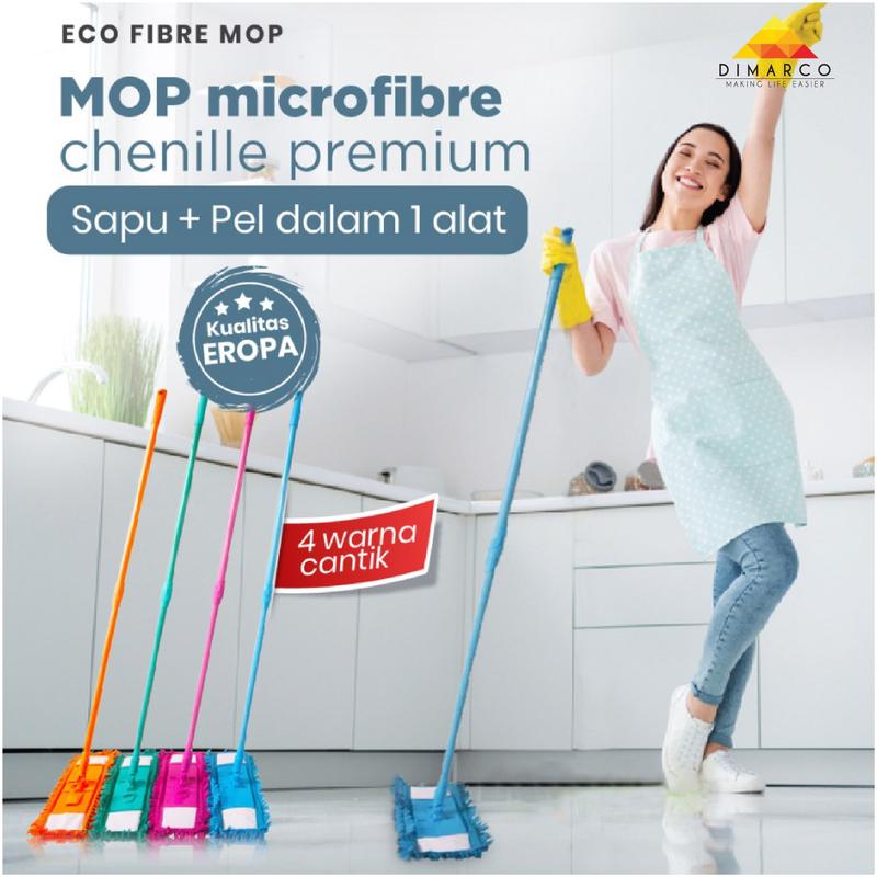ECO FIBRE MOP ( ALAT Pel, SAPU, PEMBERSIH LANTAI KAIN Microfiber ...