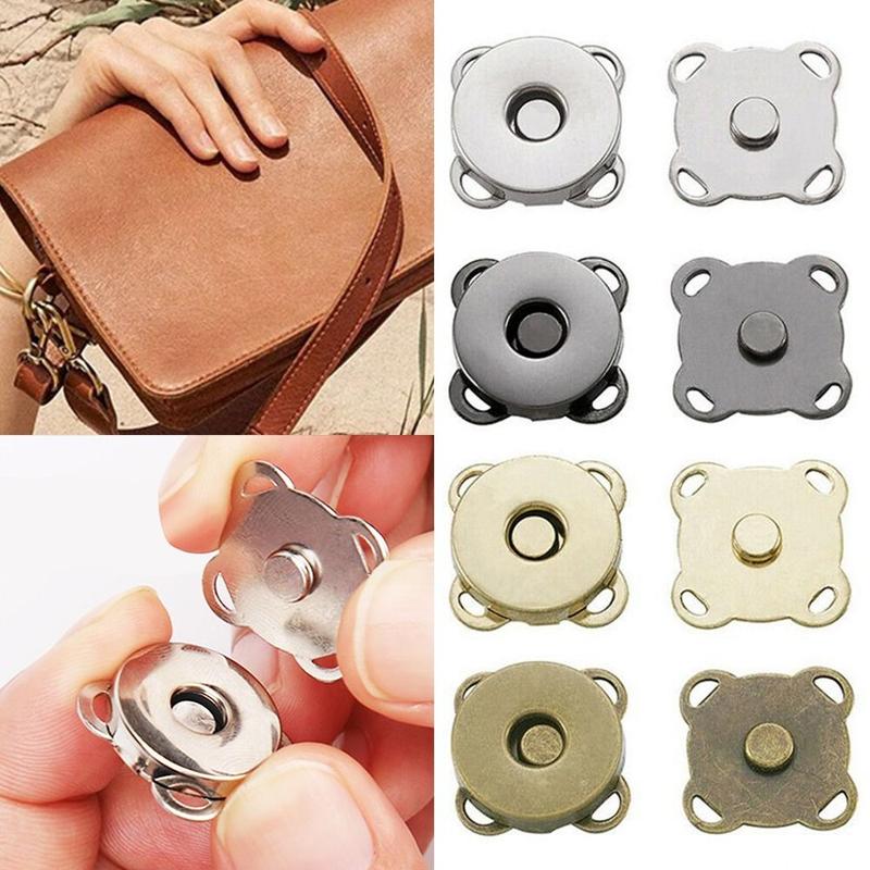 1Pair Bags Parts Accessories 14/18mm Plum Blossom Metal Buttons ...