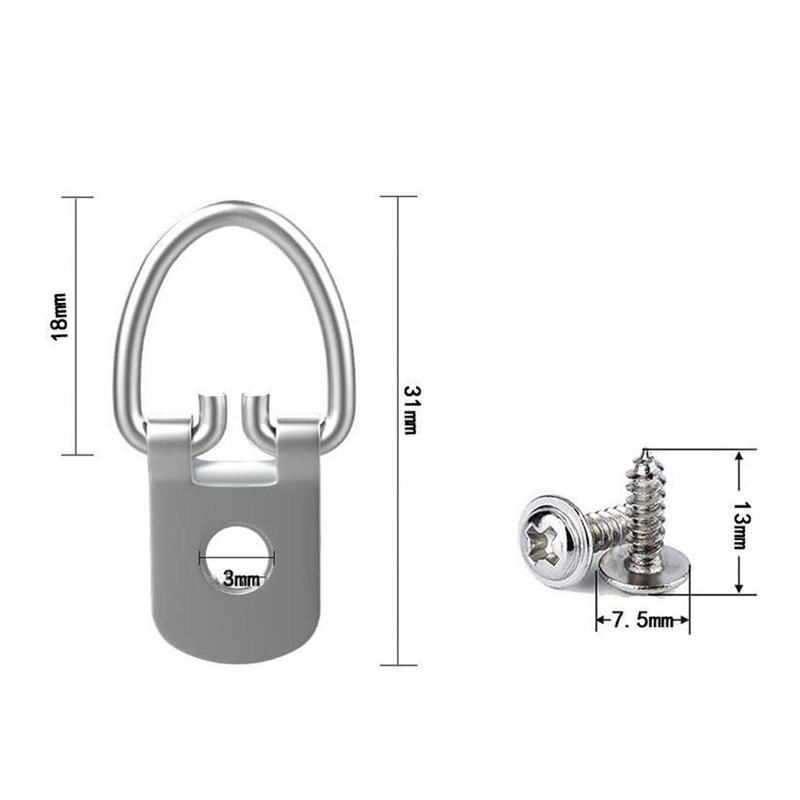 Picture Hangers with Screws Single Hole D-Ring Hook Photo Picture ...
