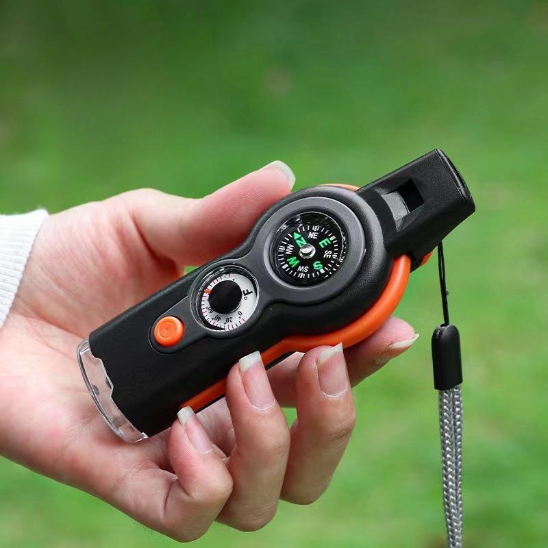 Outdoor Camping 7-In-1 Multi-Function Whistle Survival Whistle - TikTok ...