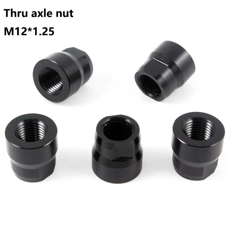 Bicycle Thru Axle M12x1.25mm Nut 1.25mm Thread Pitch Axle Nuts - TikTok ...