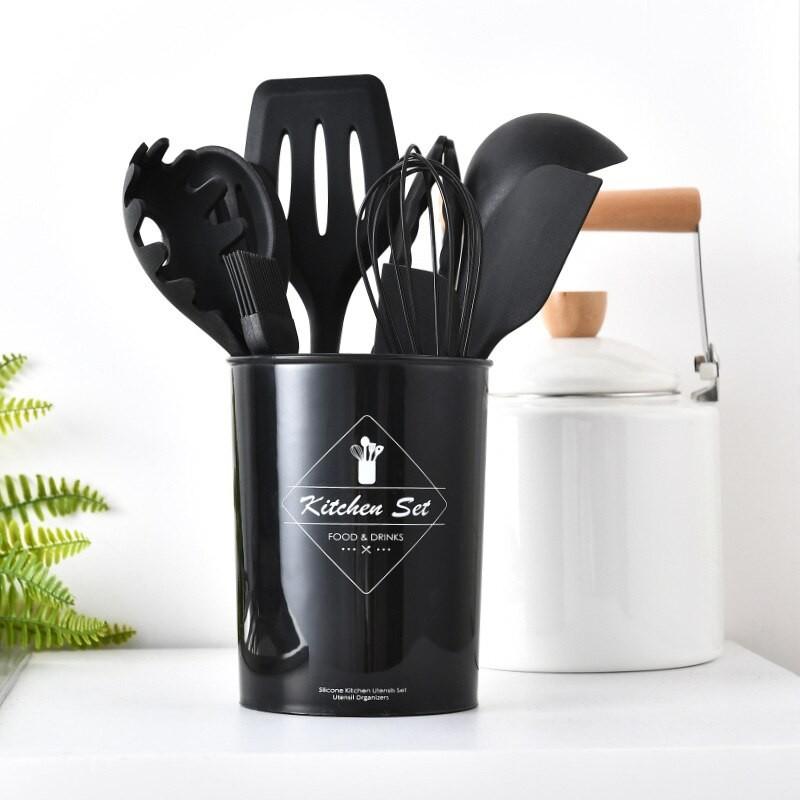 SUTIL SILICONE 1 SET 12 PCS TRITU/ SPATULA SILIKON MEMASAK WADAH - Shop ...