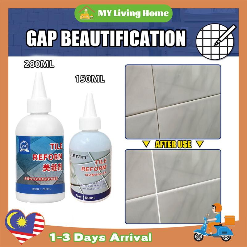 150ml/280M TILE REFORM Waterproof Tile Filler seam agent - Gap - TikTok ...