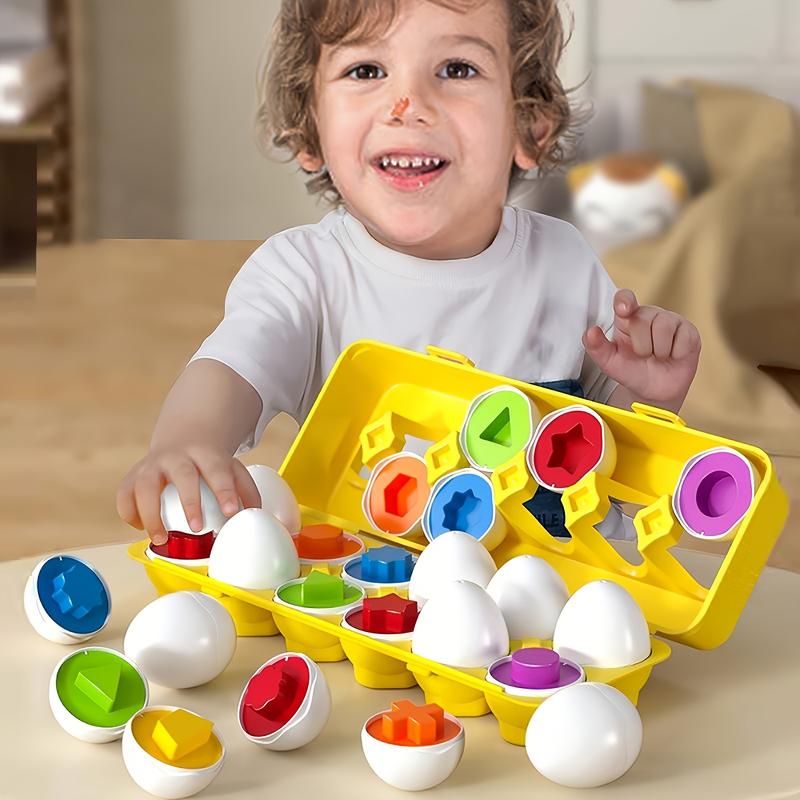 12pcs Montessori Easter Egg Sorting Puzzle - Mainan Pengecaman - TikTok ...