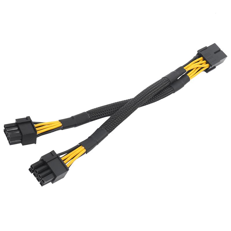 1PCS GPU PCIe 8 Pin Female to Dual 2X 8 Pin (6+2) Male PCI Express ...