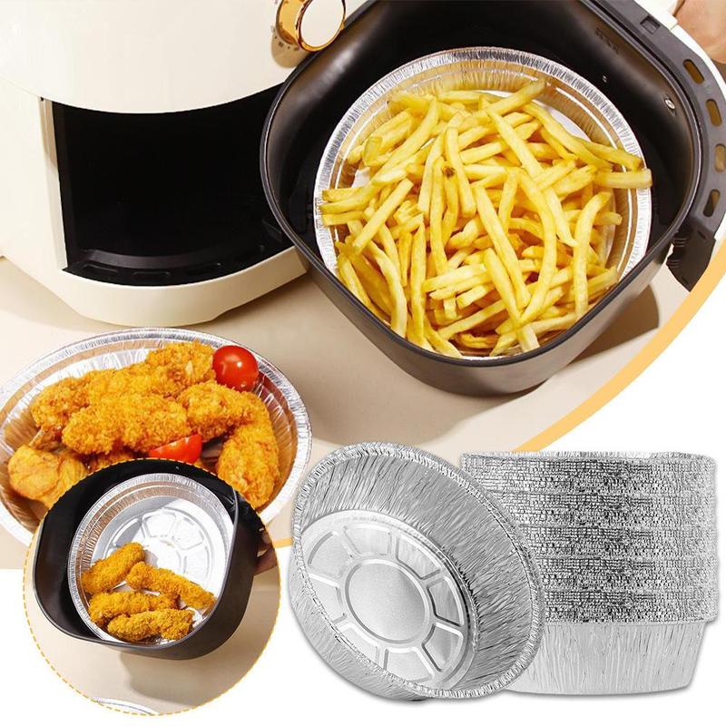10/30pcs Oil-proof Aluminum Foil Tin Box AirFryer Disposable - TikTok ...