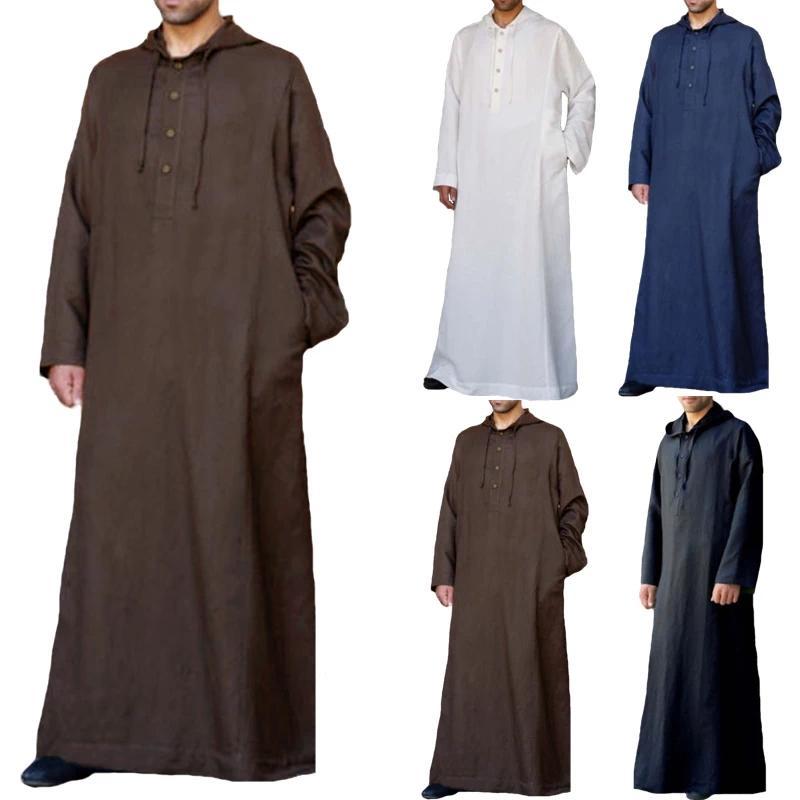 Tobes Lengan Panjang Arab Bertudung, Untuk Lelaki, Jubah Islam ...
