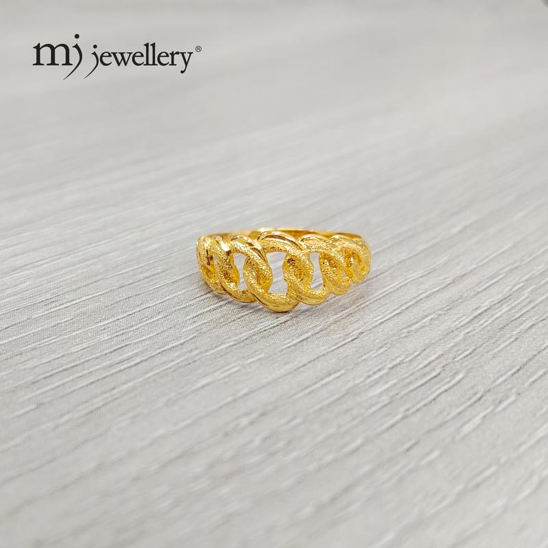 MJ Jewellery 375/9K Gold Coco Ring C73 - TikTok Shop Malaysia