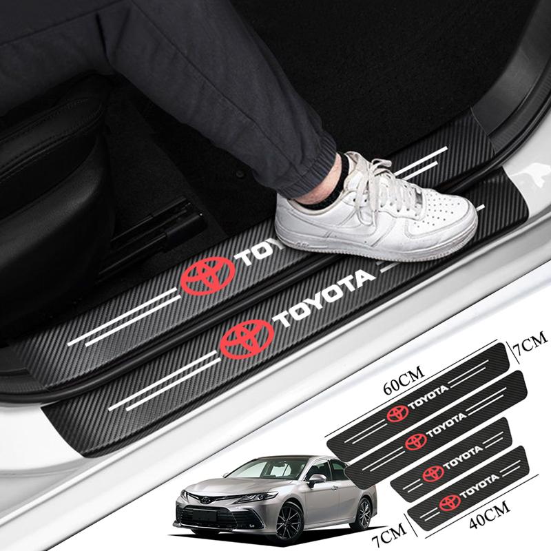8Pcs car door sill strip anti-step protector suitable for Toyota ...