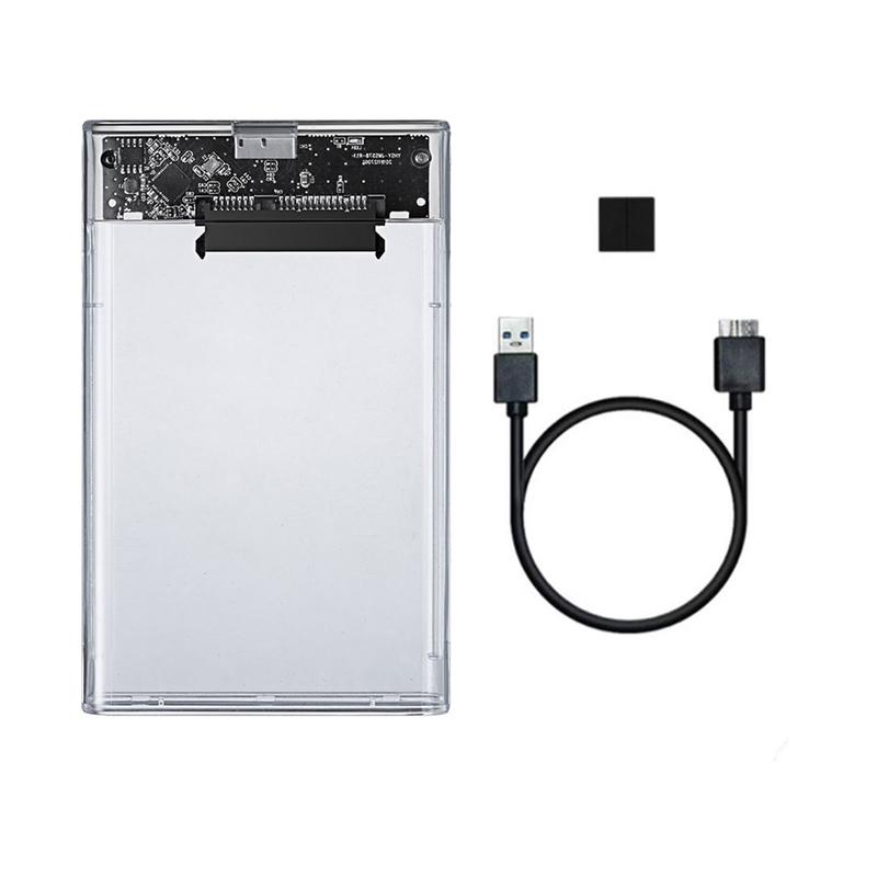 USB3.0 Transparent Hard Drive Enclosure Case for 2.5inch Disks Box ...