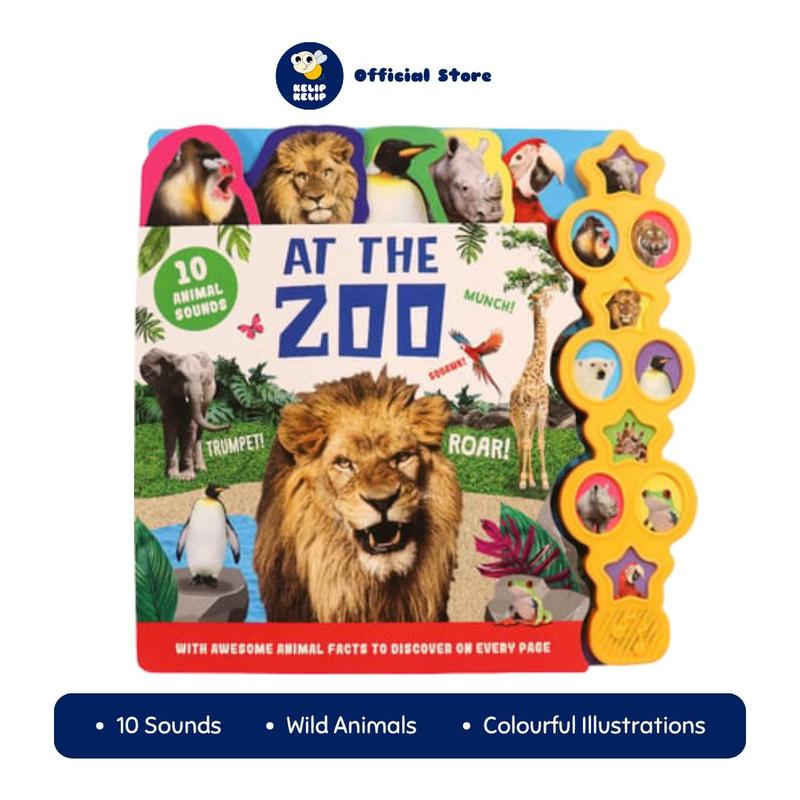 Animals At The Zoo Sound Book For Kids with 10 Button Sounds - TikTok ...
