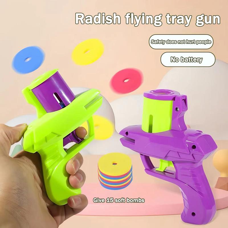 Children Flying Saucer Guns Carrot Flying Disc Launcher Toy Gun ...