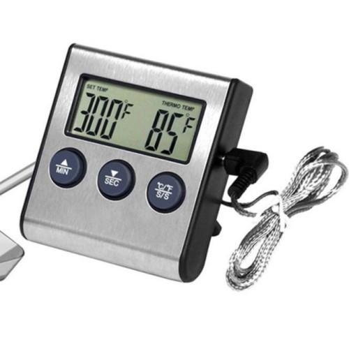 Digital thermometer tusuk Timer Measuring alarm Temperature meatloaf ...