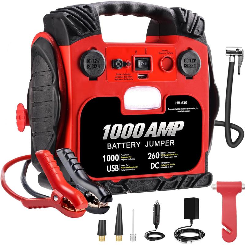 1000 Amp Current Jump Stater, 12V Lead Acid Battey Jump Bo - TikTok Shop