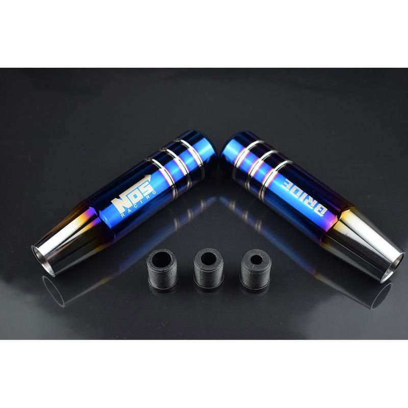 Racing Car Geark Knob Aluminum Bride/NOS Burnt Blue Gear Shift Knob ...