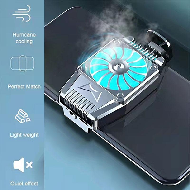 Phone Gaming Cooler Portable Mobile Phone Radiator Cooling Fan - TikTok ...