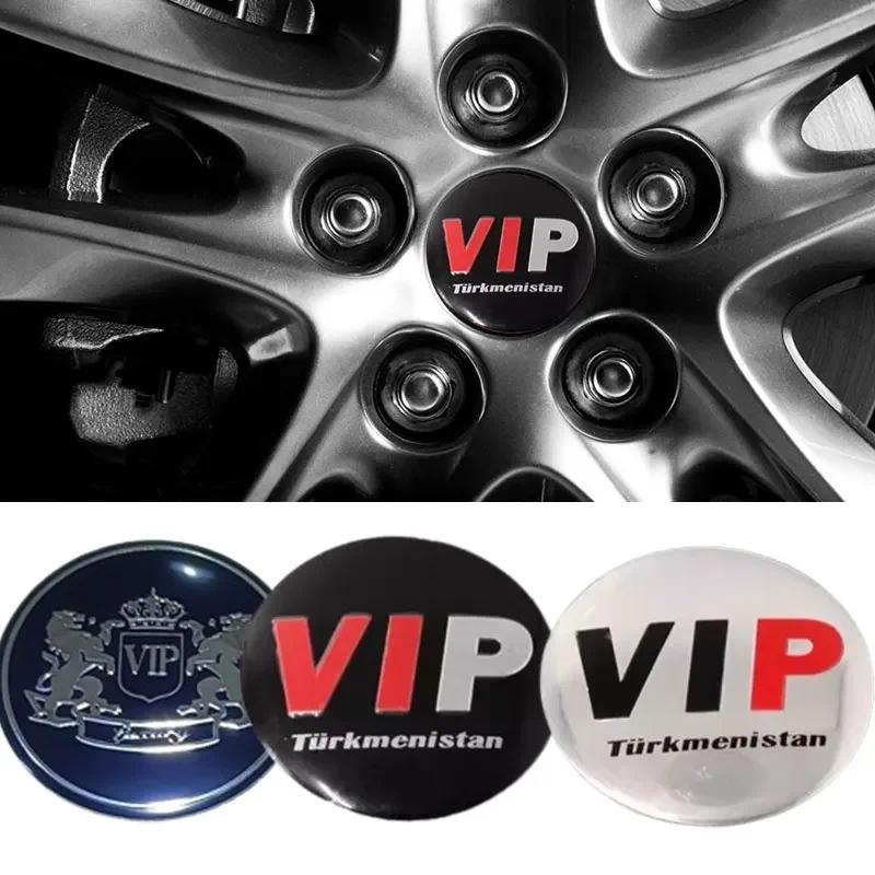 56mm VIP emblem Car Wheel Hub Cap Sticker Auto Tire Center Decal ...