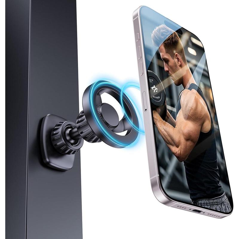 Gym Phone Holder Mount for MagSafe, [Metal Joint] 360? Rotatable Dual ...