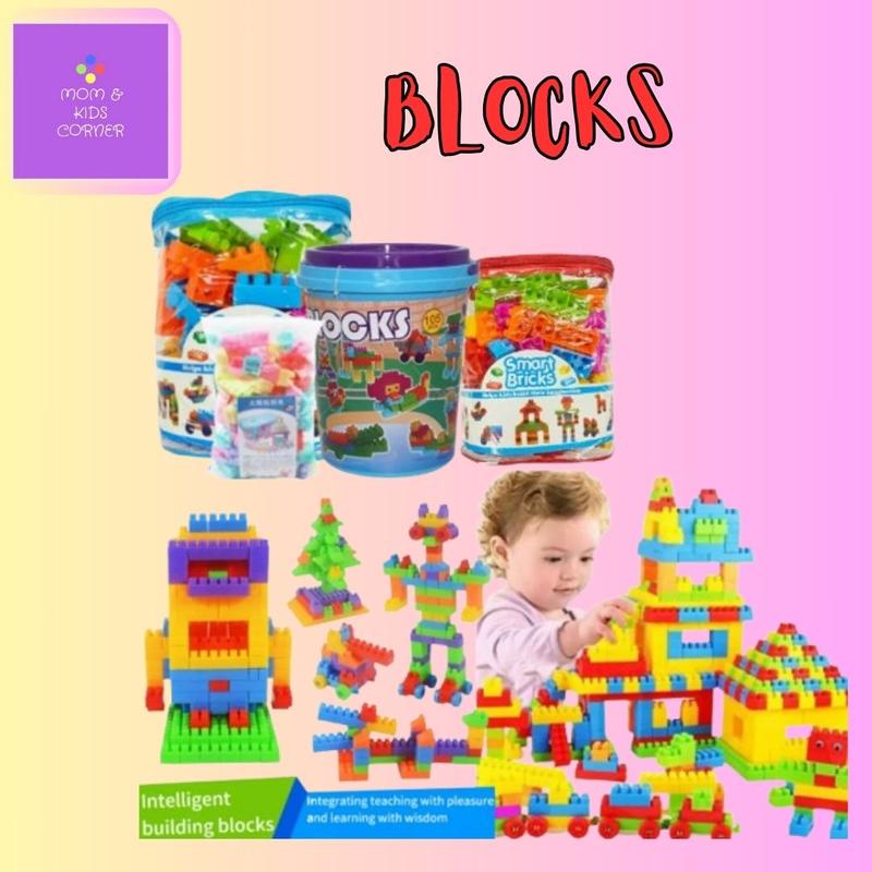 MnKC Blocks Educational BIG Blocks Colorful Building Toy Bricks ...