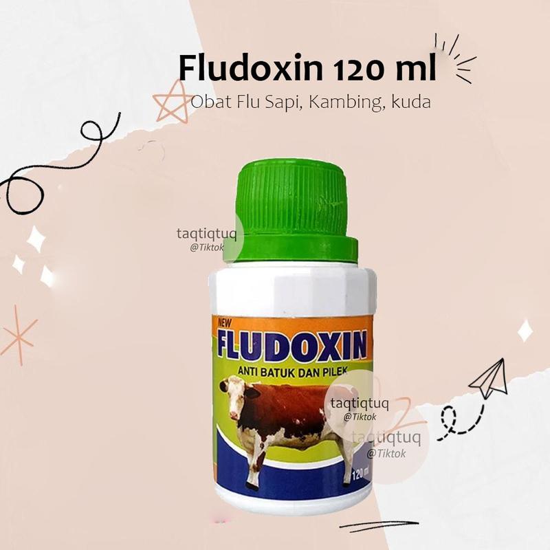 Fludoxin 120 ML Obat Flu Batuk Pilek Untuk Sapi Kerbau Kambing - Shop ...