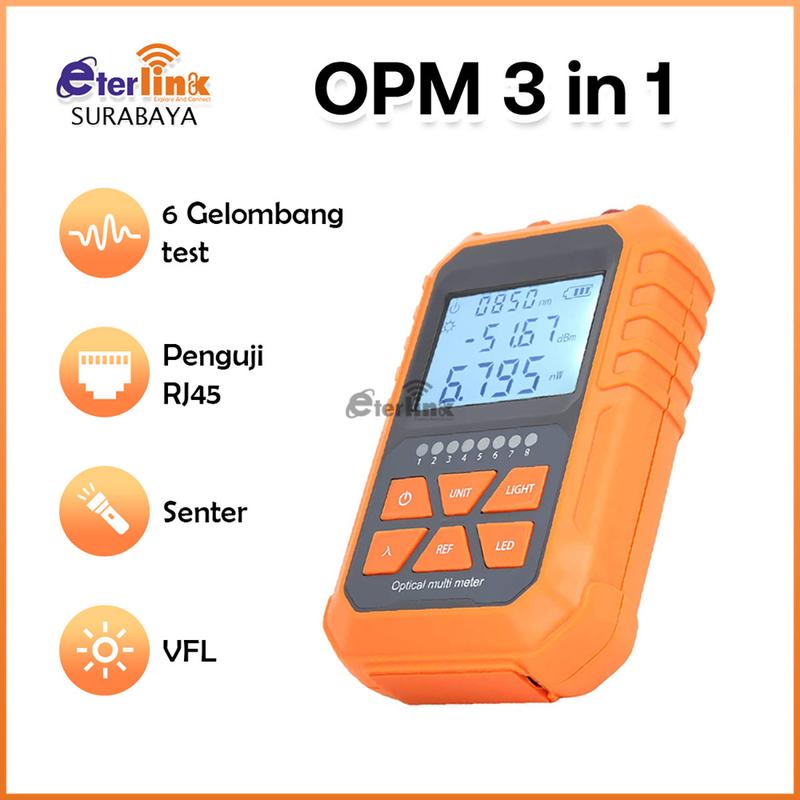 OPM 3 In 1 Optical Power Meter + VFL 15Km + LAN Tester [Bisa - Shop ...