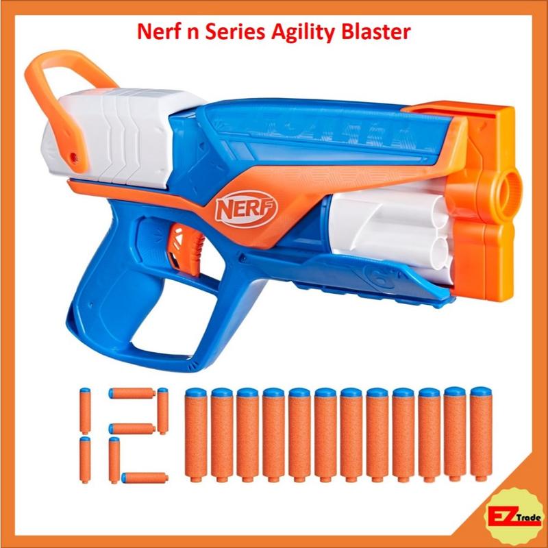 Hasbro Nerf N Series Agility Blaster, 12 Nerf N1 Darts Compatible ...